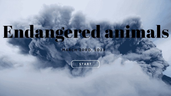 ENDANGERED ANIMALS | Genially