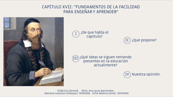 Comenio, cap XVII exp