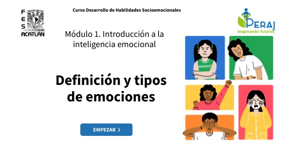 Definición y tipos de emociones. | Genially