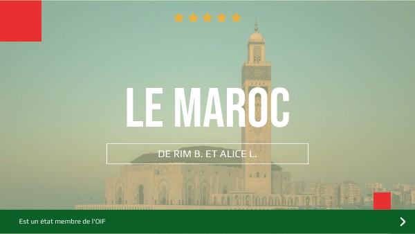 Le Maroc 🇲🇦 | Genially