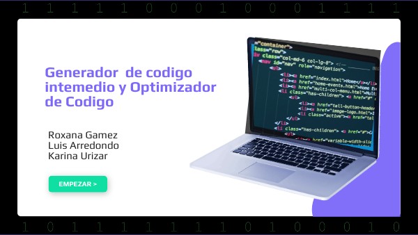 Renerador de codigo intermedio y optimizador