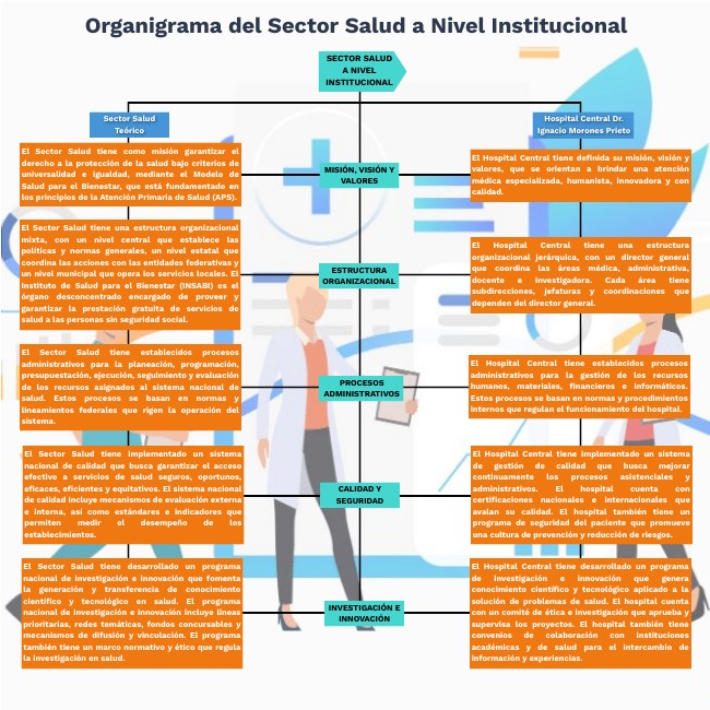 Organigrama del Sector Salud a Nivel Institucional | Genially