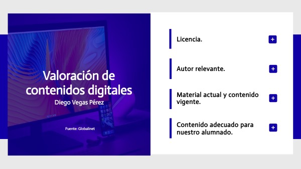 Valoración de contenidos digitales