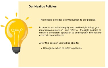 Our Healios Policies Intro (NCF) | Genially