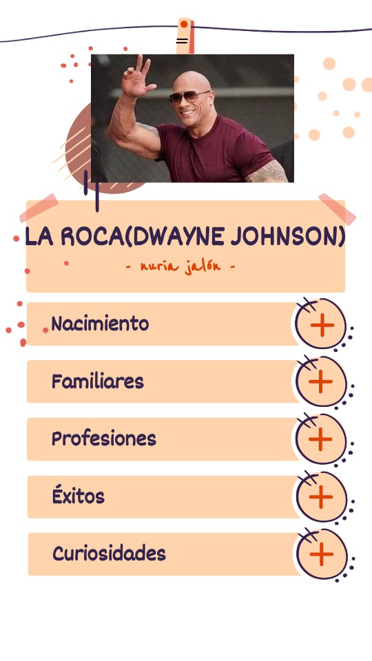 Biografía la roca | Genially