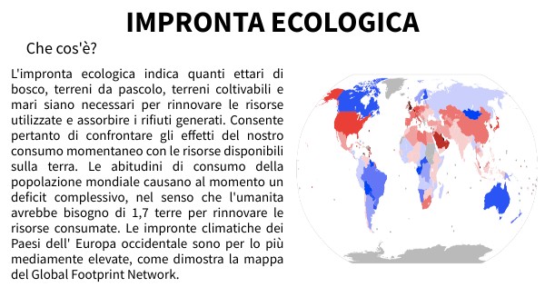 impronta ecologica