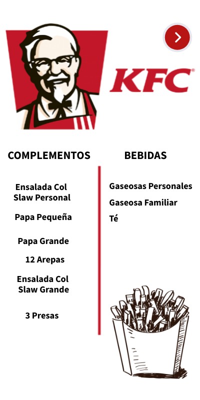 Menú Interactivo KFC