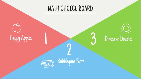 Math Choice Board