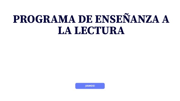 PROGRAMA DE CONCIENCIA FONOLÓGICA Y LECTURA | Genially