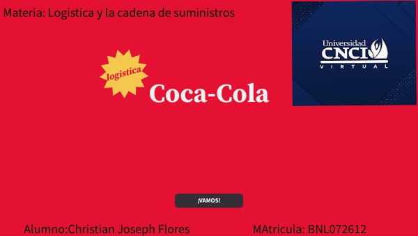 presentación de logística Coca-Cola | Genially
