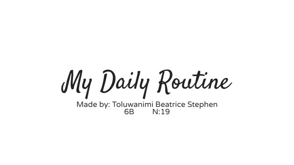 My daily Routine | Genially