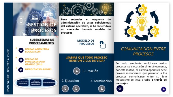 TRÍPTICO GESTION DE PROCESOS | Genially