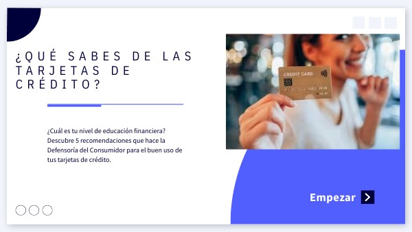 ¿Que sabes de tarjetas de credito? | Genially