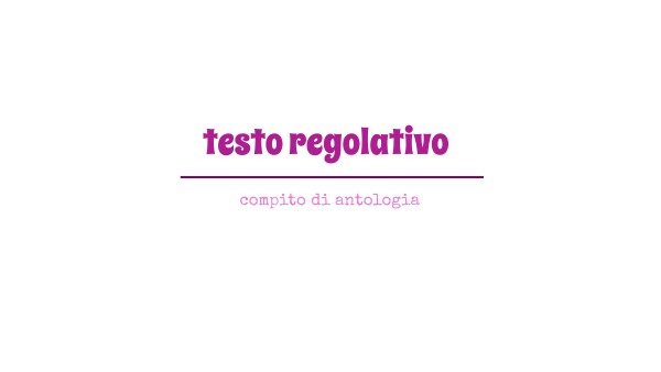 Testo regolativo