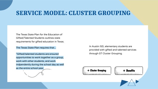 Cluster Grouping (Website) | Genially