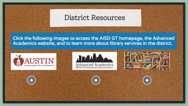 District, State, & National Resources (Elementary) | Genially