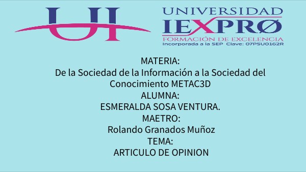 Una Eduacion Formada Auna Educacion Transformada Genially