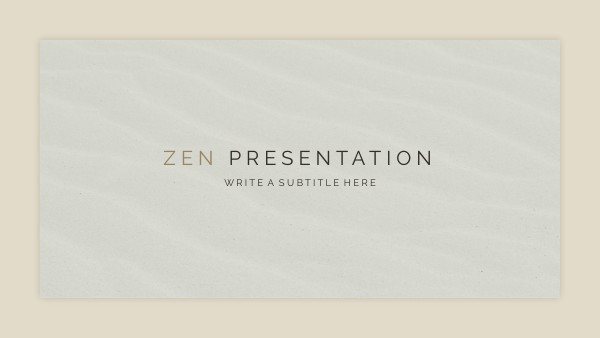 ZEN PRESENTATION