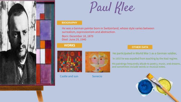 BIO Paul Klee | Genially