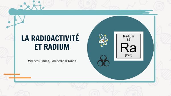 radioactivité exposé | Genially