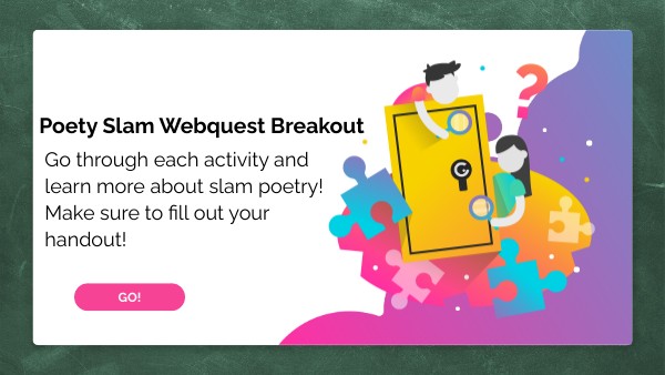 Poetry Slam Breakout | Genially