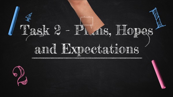 Task 2 - Plans, Hopes and Expectations | Genially
