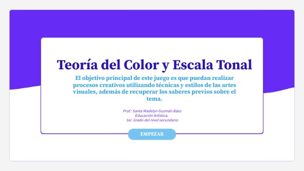 Teoría del color y escala tonal