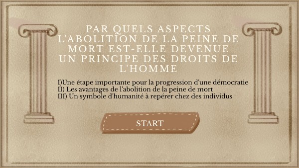 Présentation abolition de la peine de mort | Genially