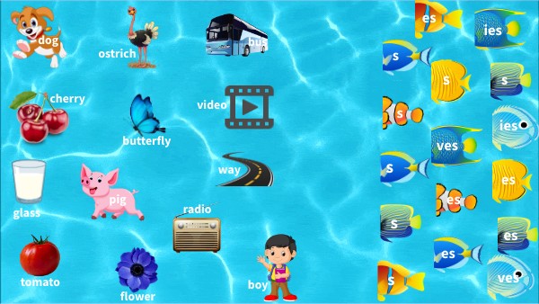 Regular plurals warm-up | Genially