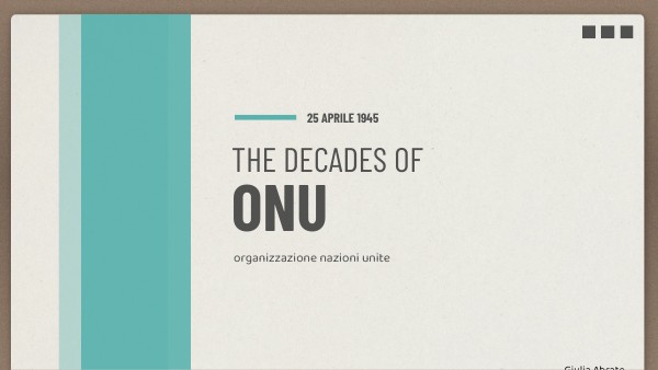 DECADES PRESENTATION | Genially