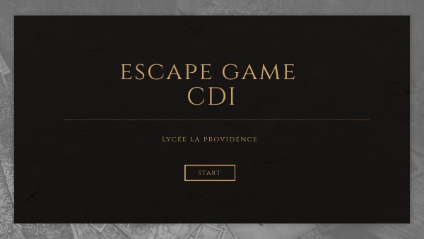 escape game CDI
