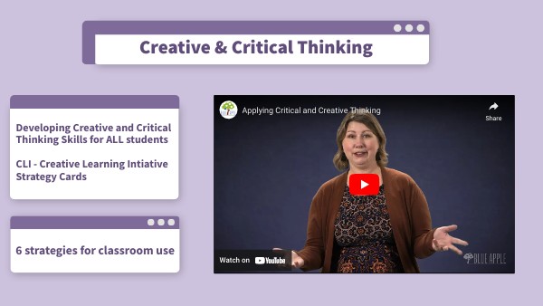 Creative and Critical Thinking | Genially