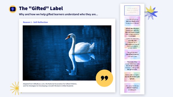 Why Tell a Student They Are Gifted?