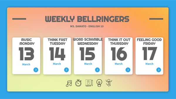 Weekly Bellringer - Damato