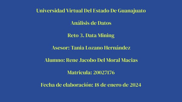 R3. Data Mining | Genially