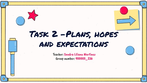 Task 2 - Plans, Hopes and Expectations | Genially