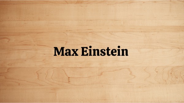 Max Einstein