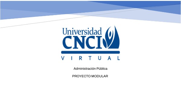 Administración pública, proyecto modular | Genially