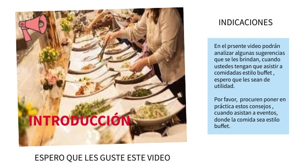COMIDAS ESTILO BUFFET