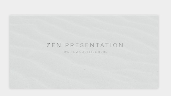 ZEN PRESENTATION