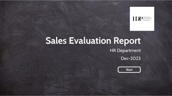 Sales Evaluation Report | Genially