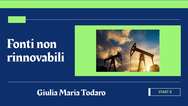 FONTI NON RINNOVABILI