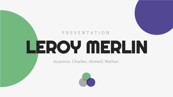 Leroy Merlin présentation | Genially