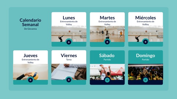 CALENDARIO SEMANAL | Genially