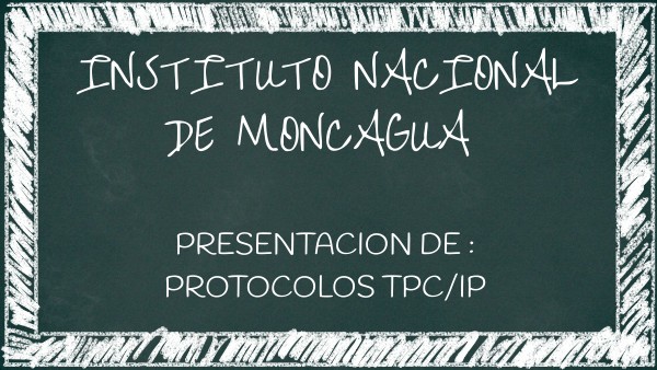PRESENTACIÓN PROTOCOLO TCP/IP