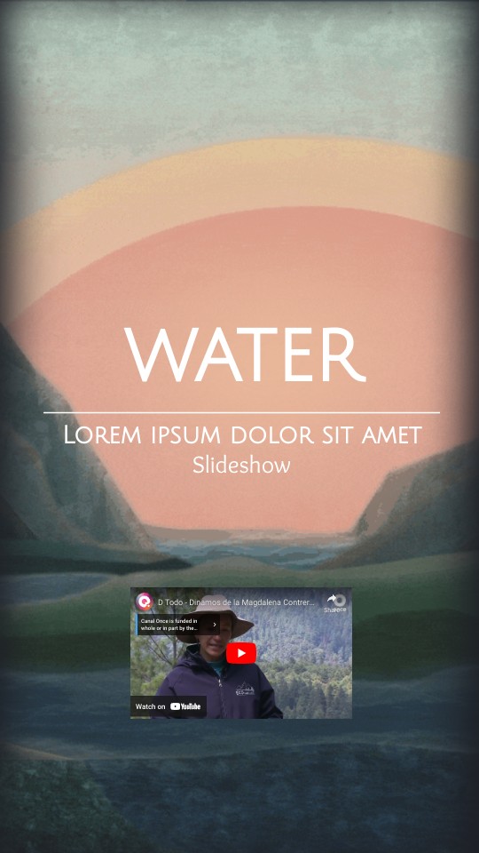 Water Slideshow Mobile