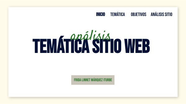 ANÁLISIS-TEMÁTICA SITIO WEB