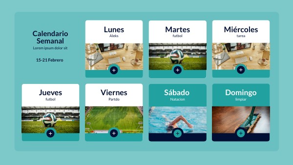 CALENDARIO SEMANAL | Genially