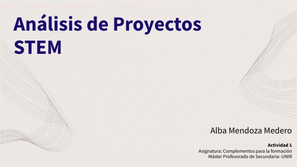 Análisis de Proyectos STEM | Genially