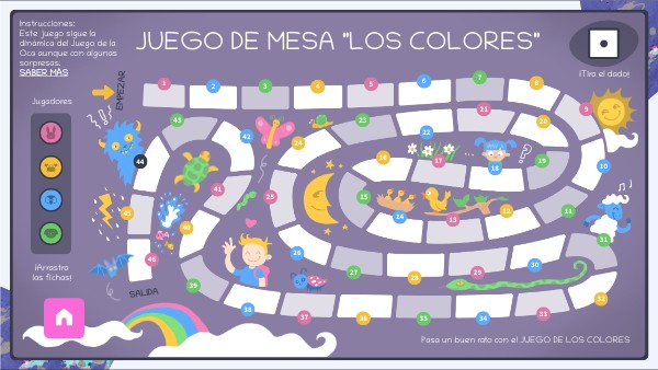 JUEGO DE MESA PARA NIÑOS "LOS COLORES"